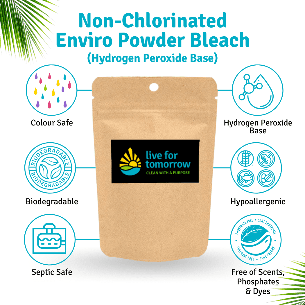 Enviro Powder Bleach, Hydrogen Peroxide - Live for Tomorrow